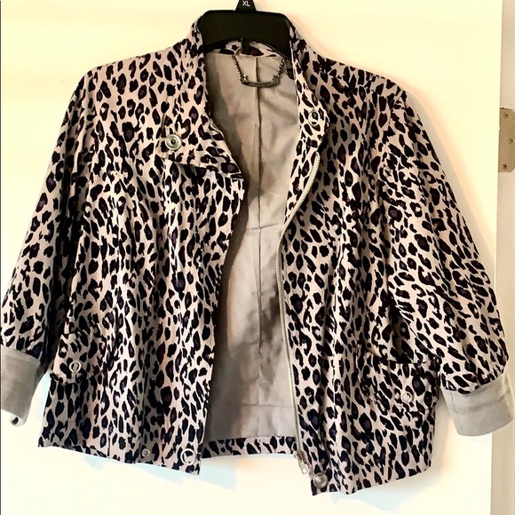 Forever 21 | Jackets & Coats | Leopard Print Crop Jacket | Poshmark